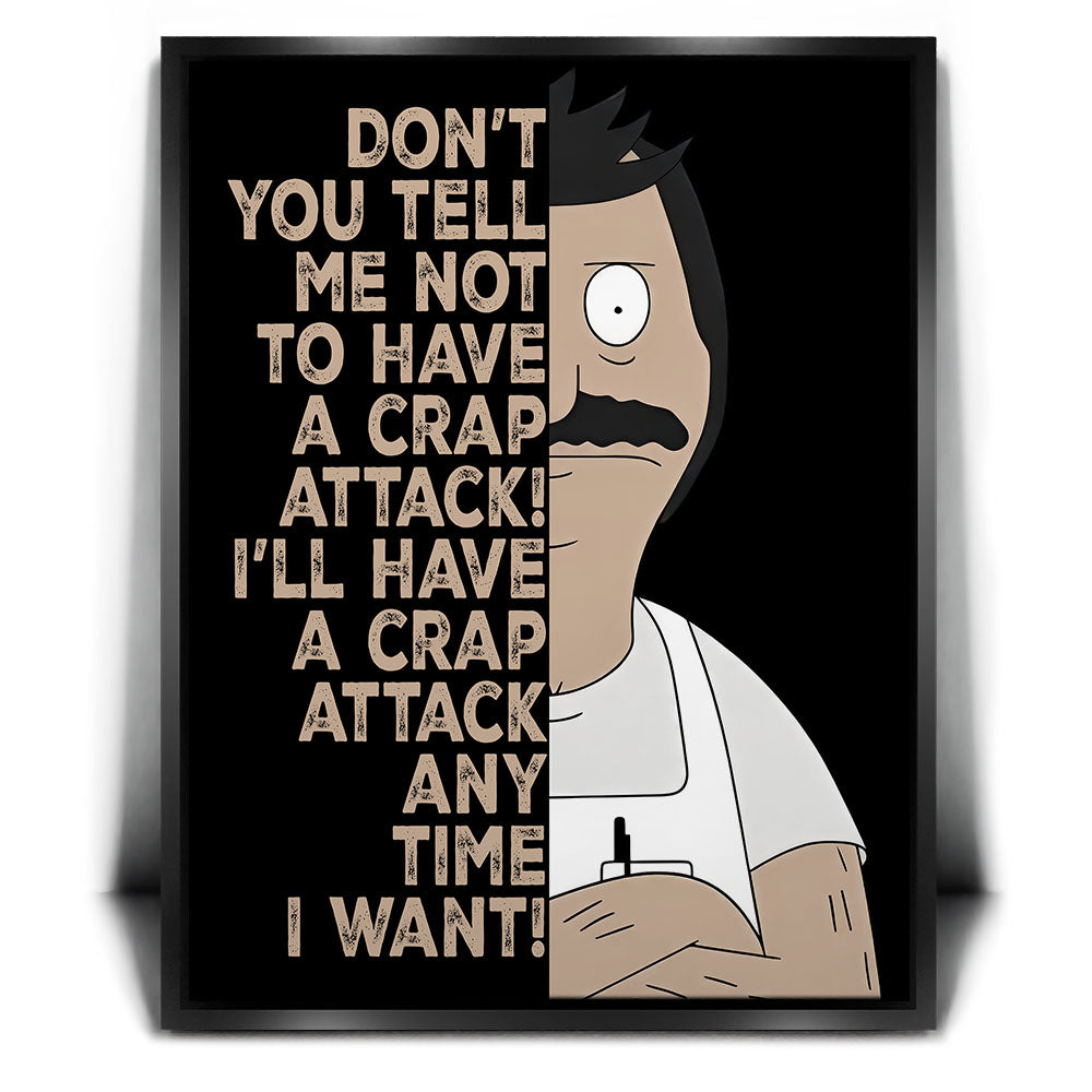 Crap Attack – TheGOATWallArt