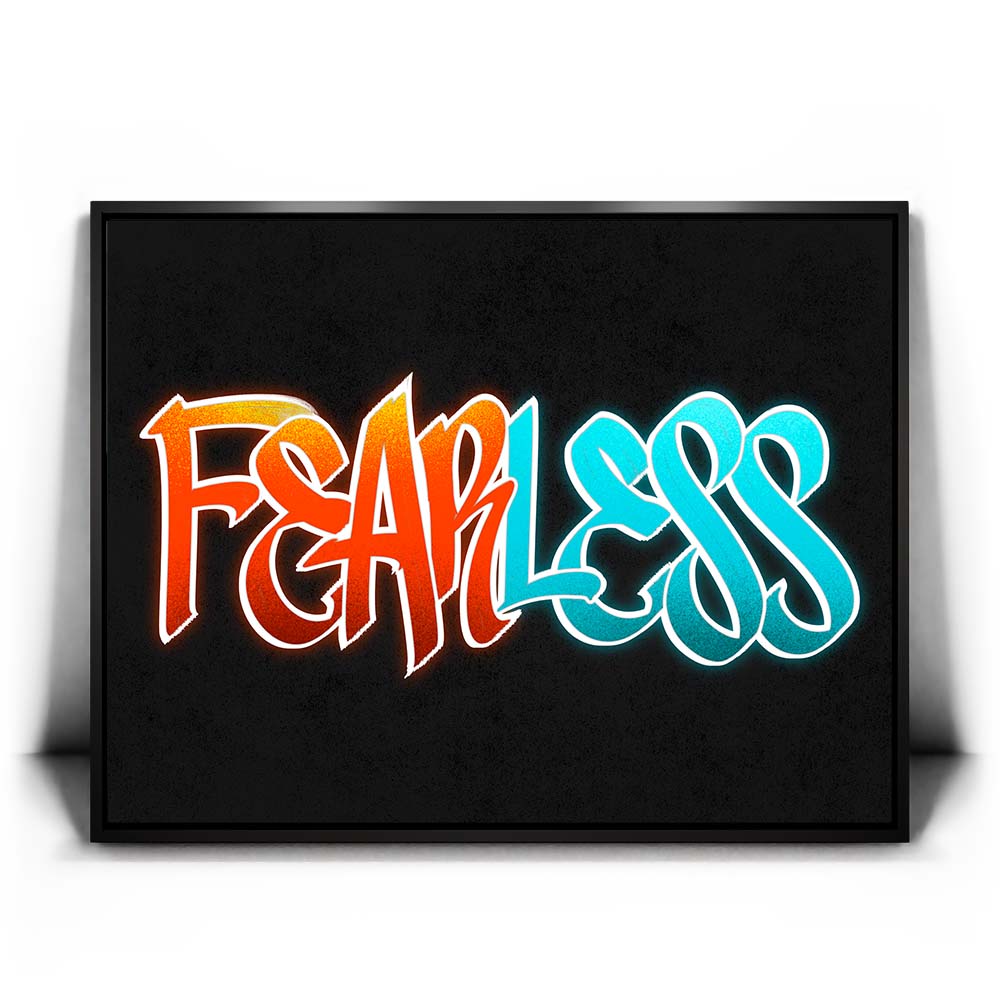 Fearless - Calligraphy – TheGOATWallArt