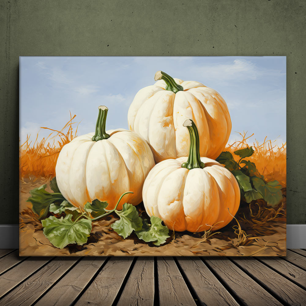 White Pumpkin Stack – TheGOATWallArt