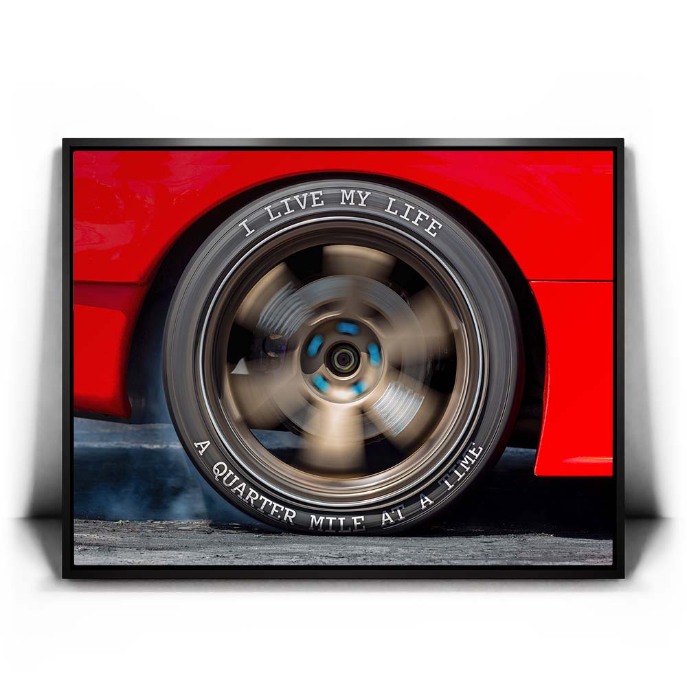 A Quarter Mile At A Time – TheGOATWallArt