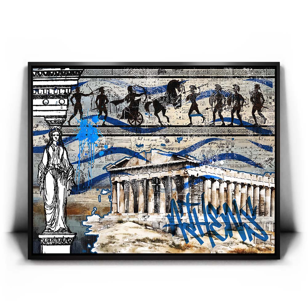 Athens Collage - Calligraphy – TheGOATWallArt