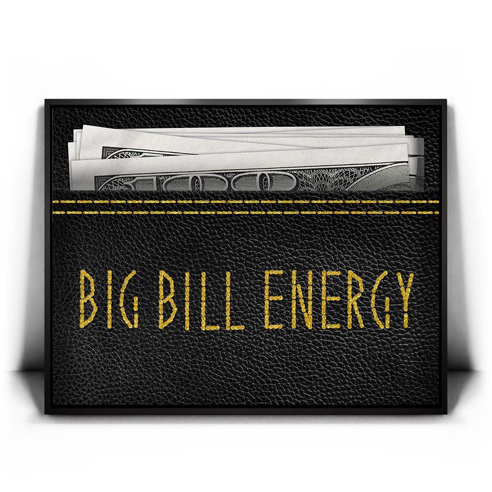 Big Bill Energy - Gold Stitching – TheGOATWallArt