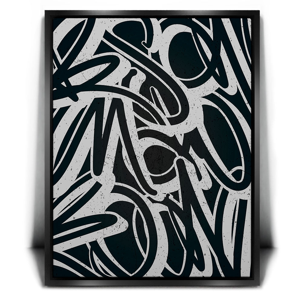 Calligraphy VIII - Grey – TheGOATWallArt