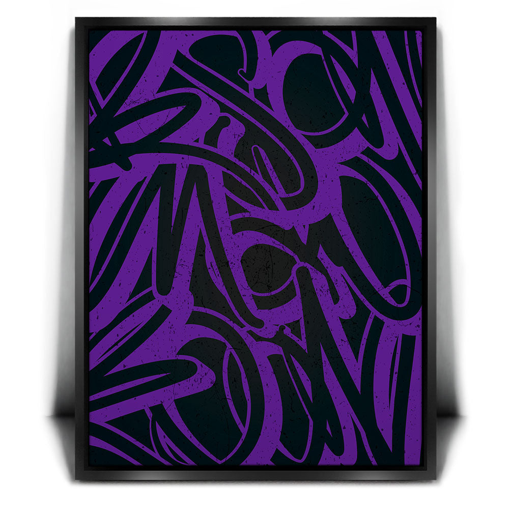 Calligraphy VIII - Purple – TheGOATWallArt