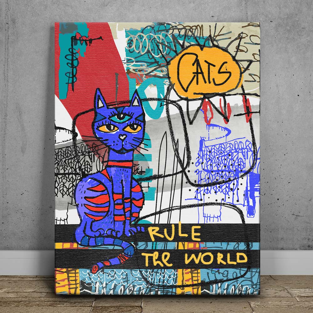 Cats Rule The World – TheGOATWallArt