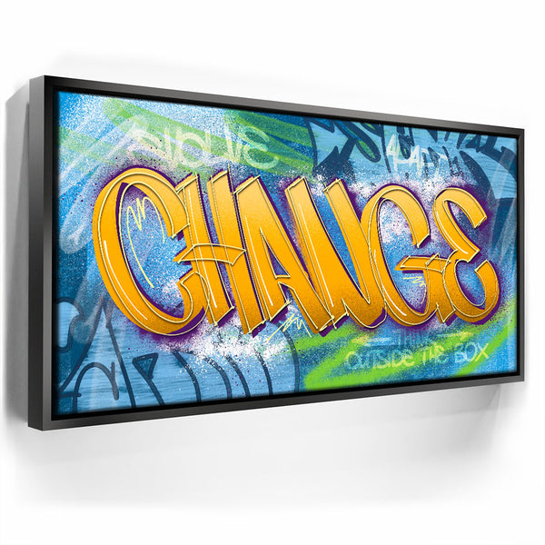 Change - Graffiti - TheGOATWallArt