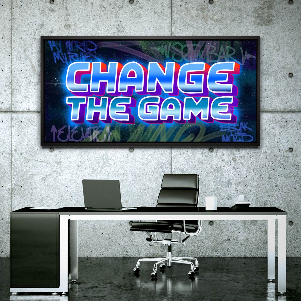 Change The Game - Graffiti – TheGOATWallArt