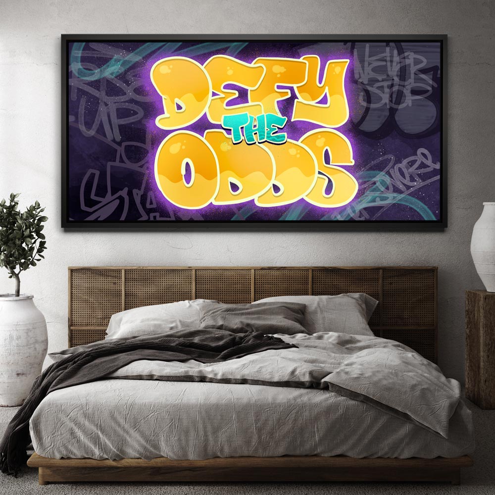 Defy The Odds - Graffiti – TheGOATWallArt