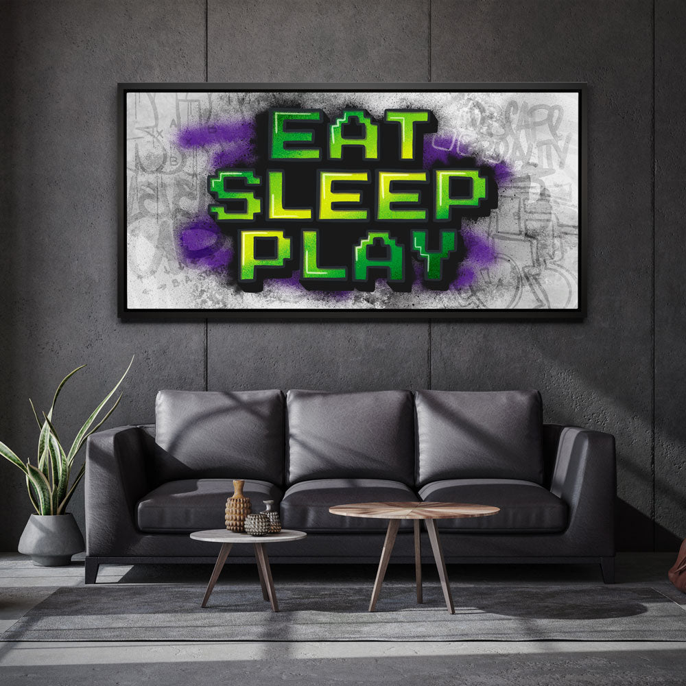 Eat Sleep Play II - Graffiti – TheGOATWallArt