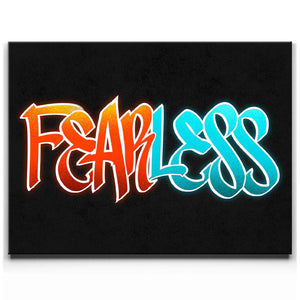 Fearless - Calligraphy | TheGOATWallArt