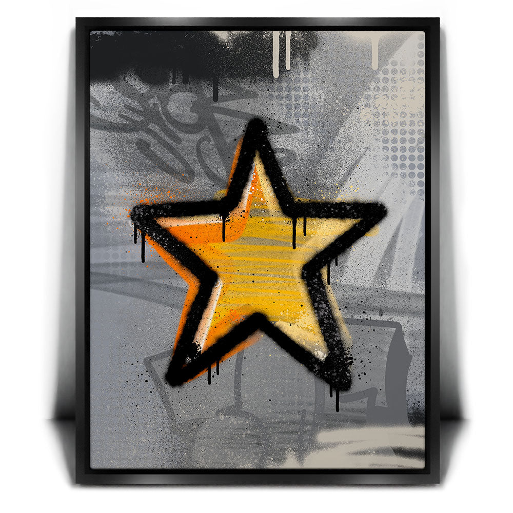 Gold Star - Graffiti – TheGOATWallArt