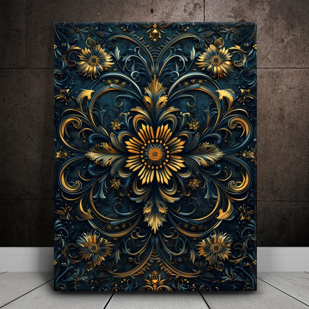 Golden Bloom – TheGOATWallArt