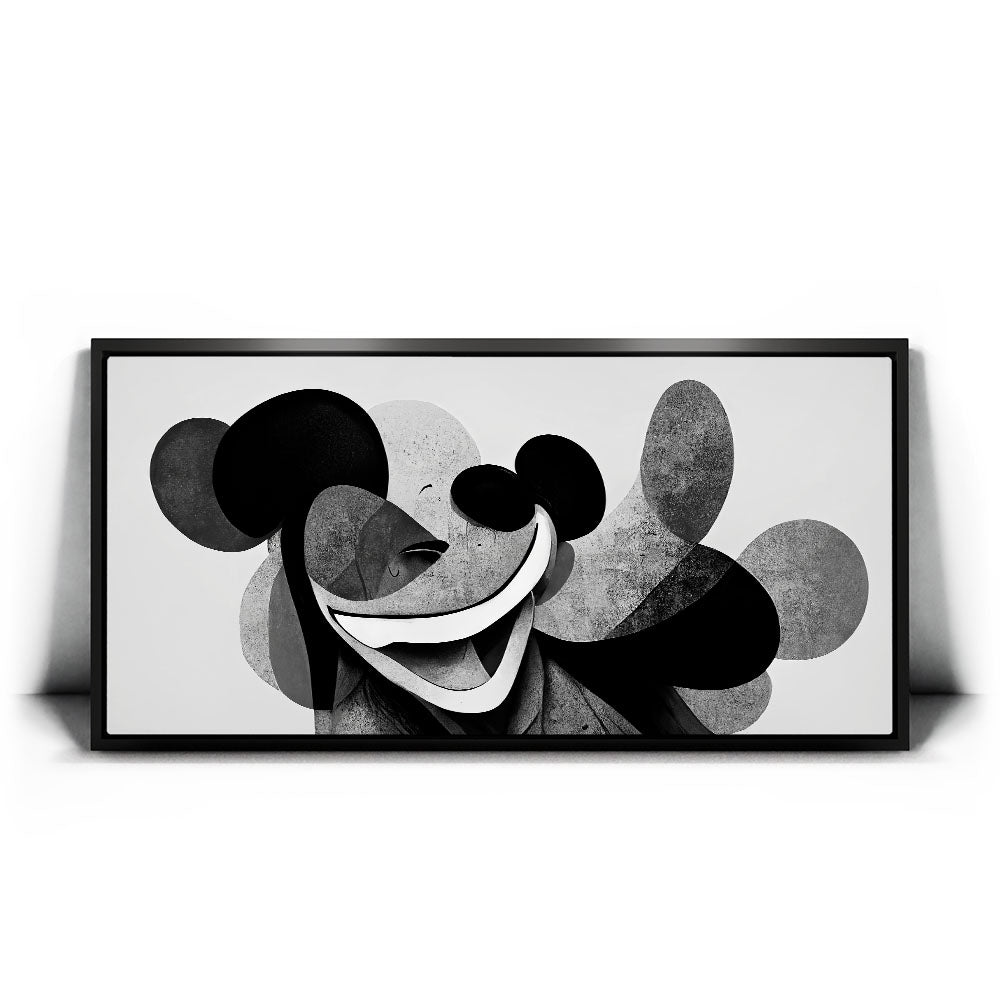 Abstract Goofy - Black and White – TheGOATWallArt