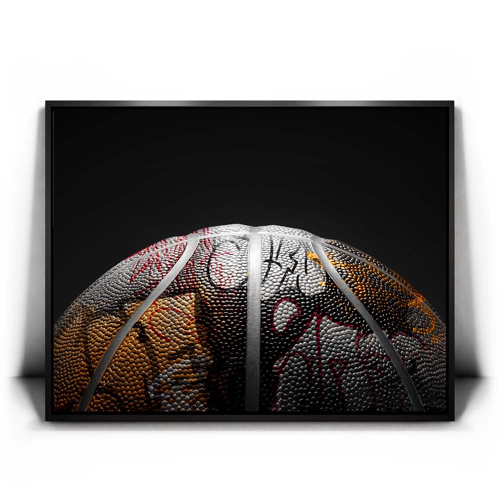Graffiti Basketball - Heat Colors – TheGOATWallArt