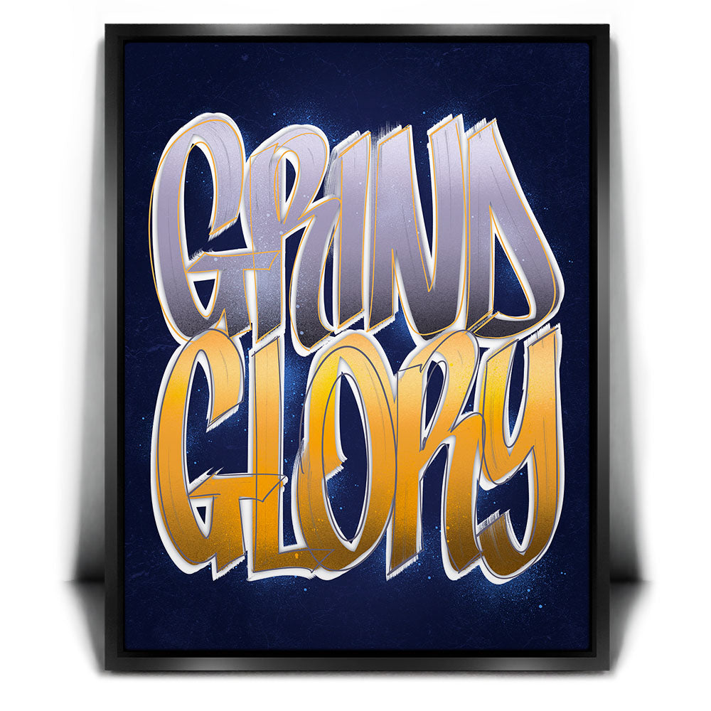 Grind Glory - Calligraphy – TheGOATWallArt