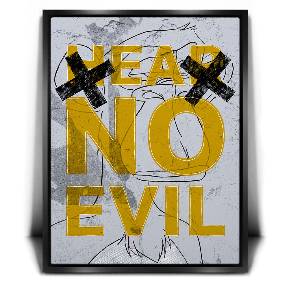 Hear No Evil - Sketch – TheGOATWallArt