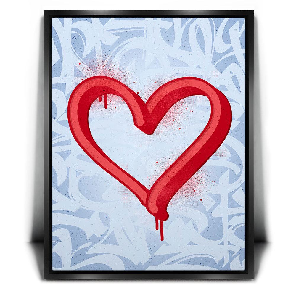 Heart - Calligraphy – TheGOATWallArt