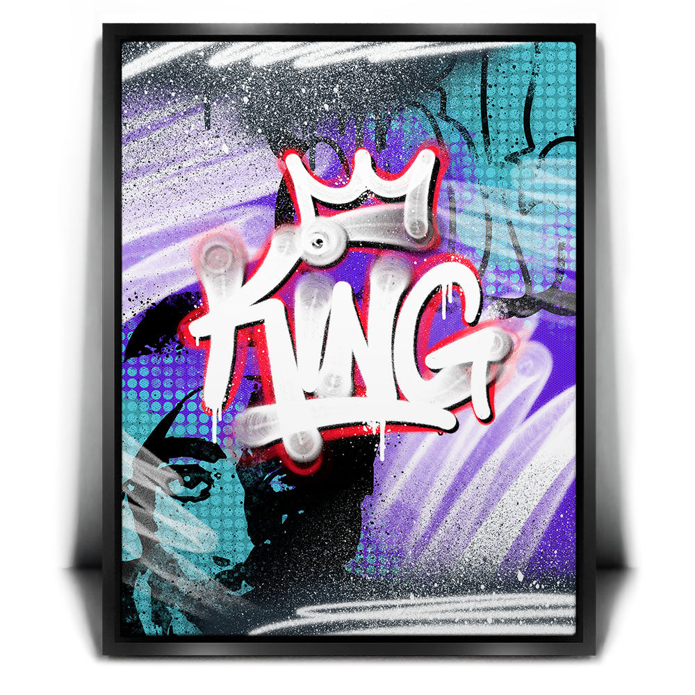 King - Stencil Graffiti – TheGOATWallArt