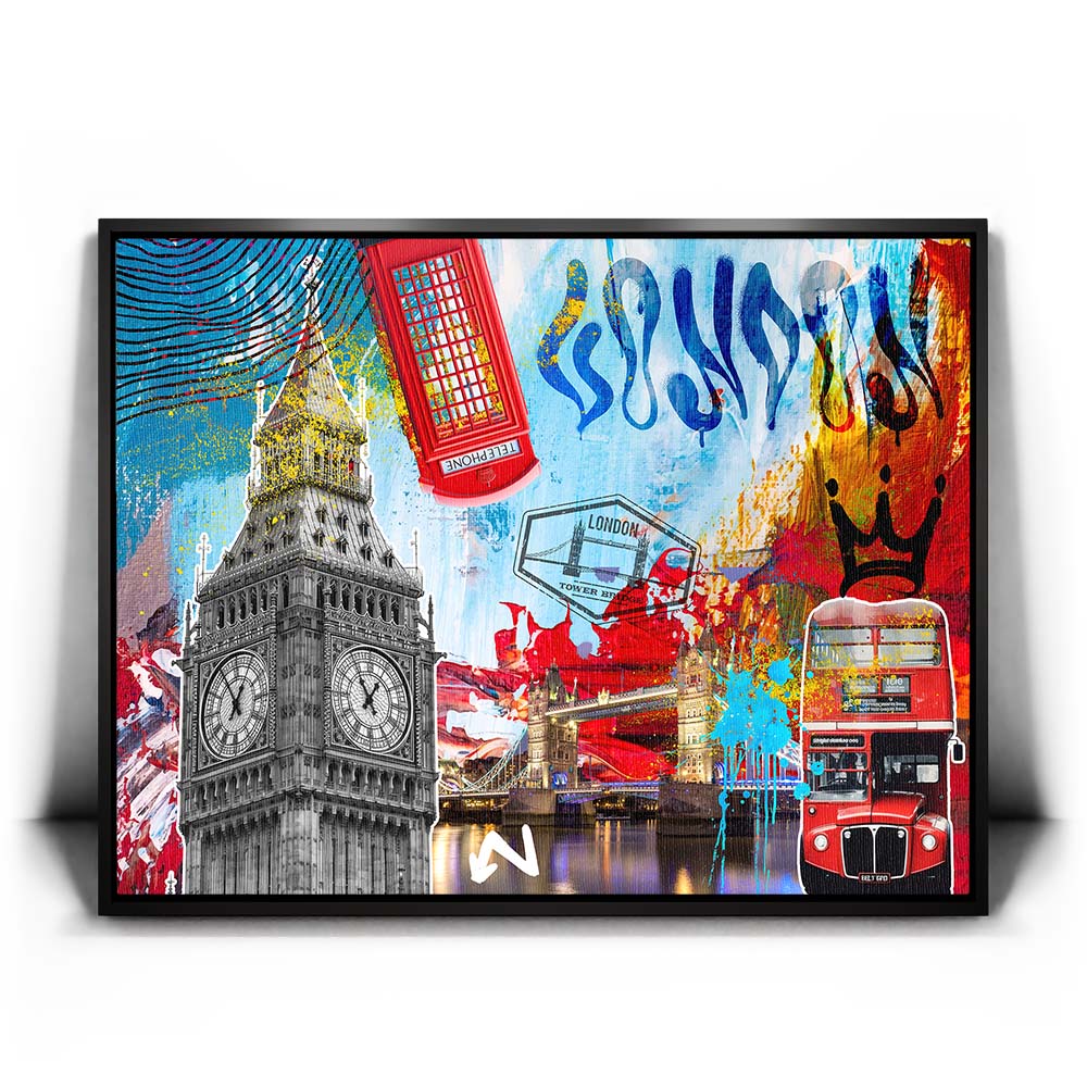 London Collage - Groovy – TheGOATWallArt