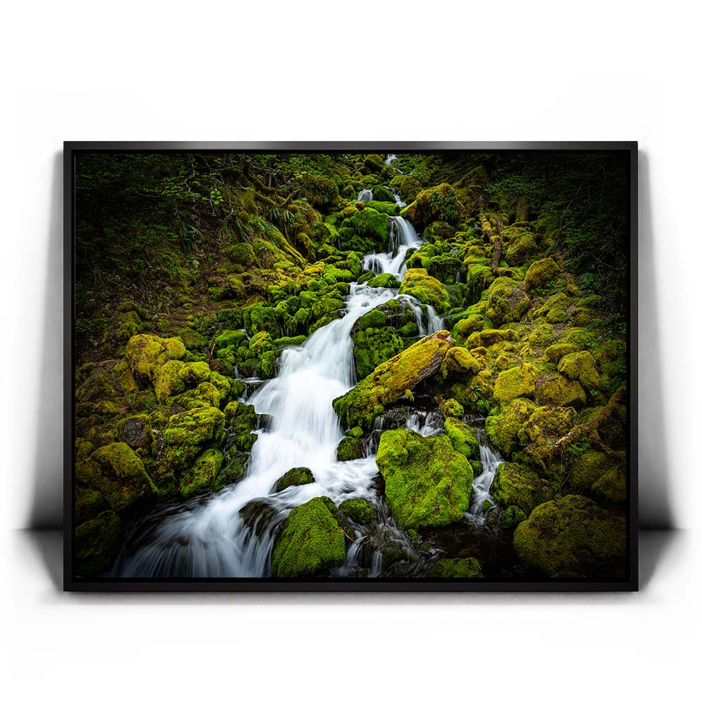Mossy Waterfall – TheGOATWallArt