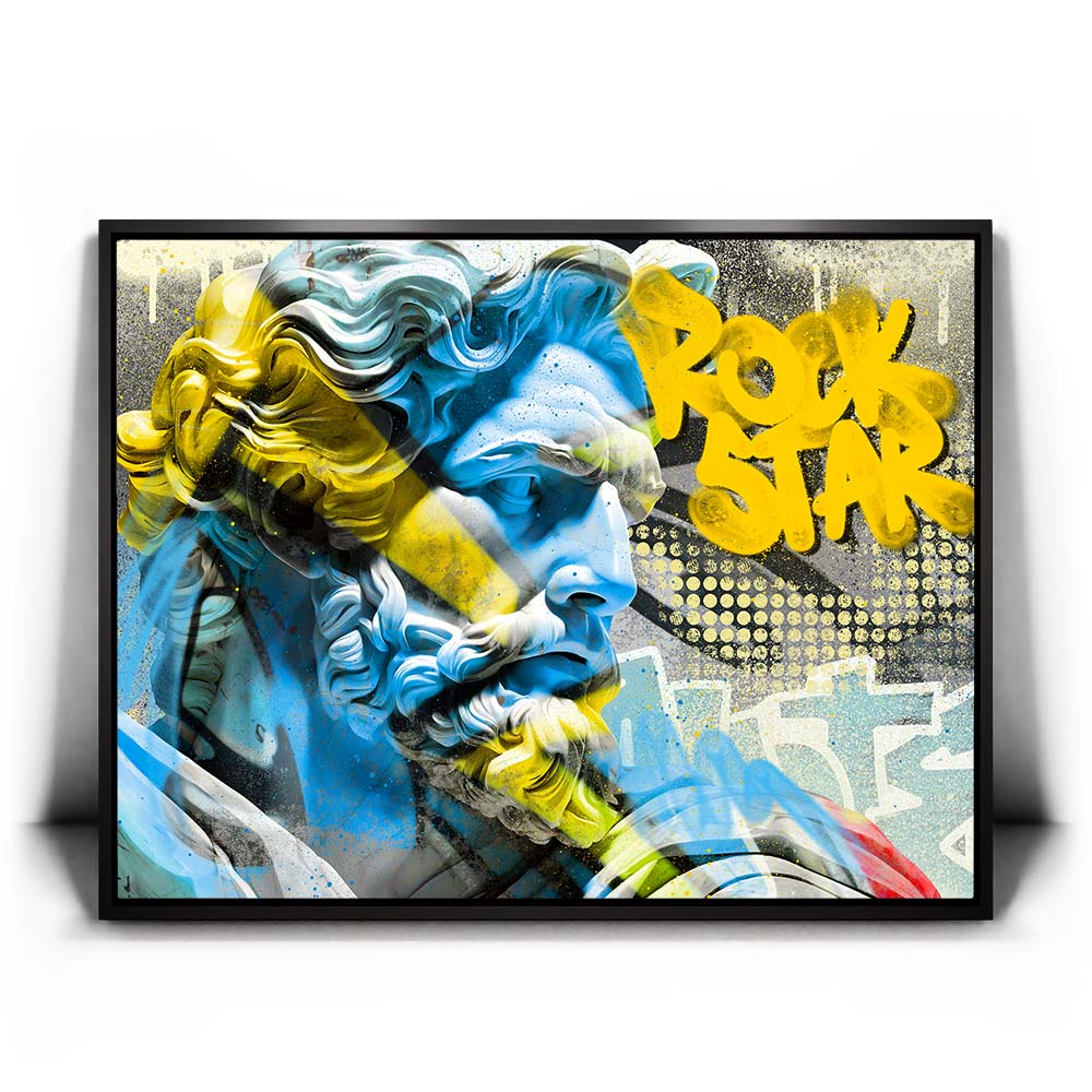 Poseidon Rock Star - Statue - Graffiti – TheGOATWallArt