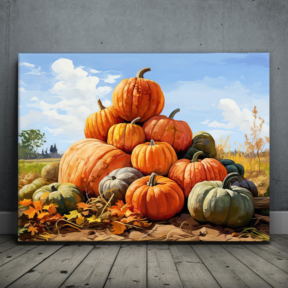 Pumpkin Stack – TheGOATWallArt