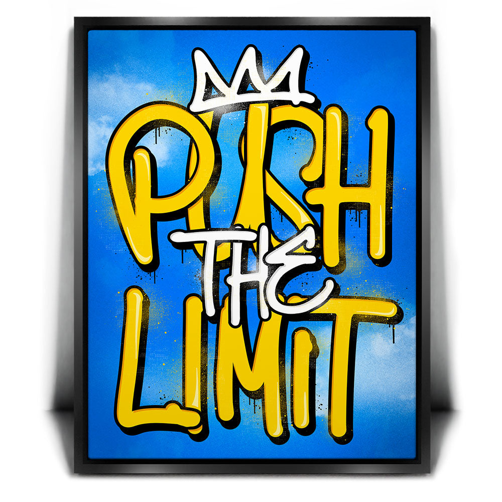 Push The Limit - Calligraphy – TheGOATWallArt