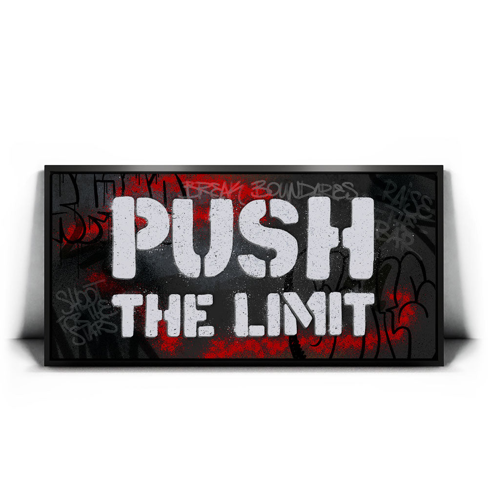Push The Limit - Graffiti – TheGOATWallArt