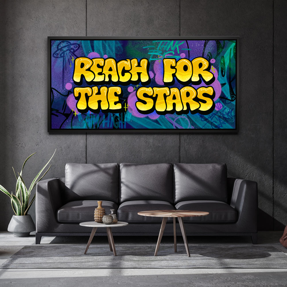 Reach For The Stars - Graffiti I – TheGOATWallArt