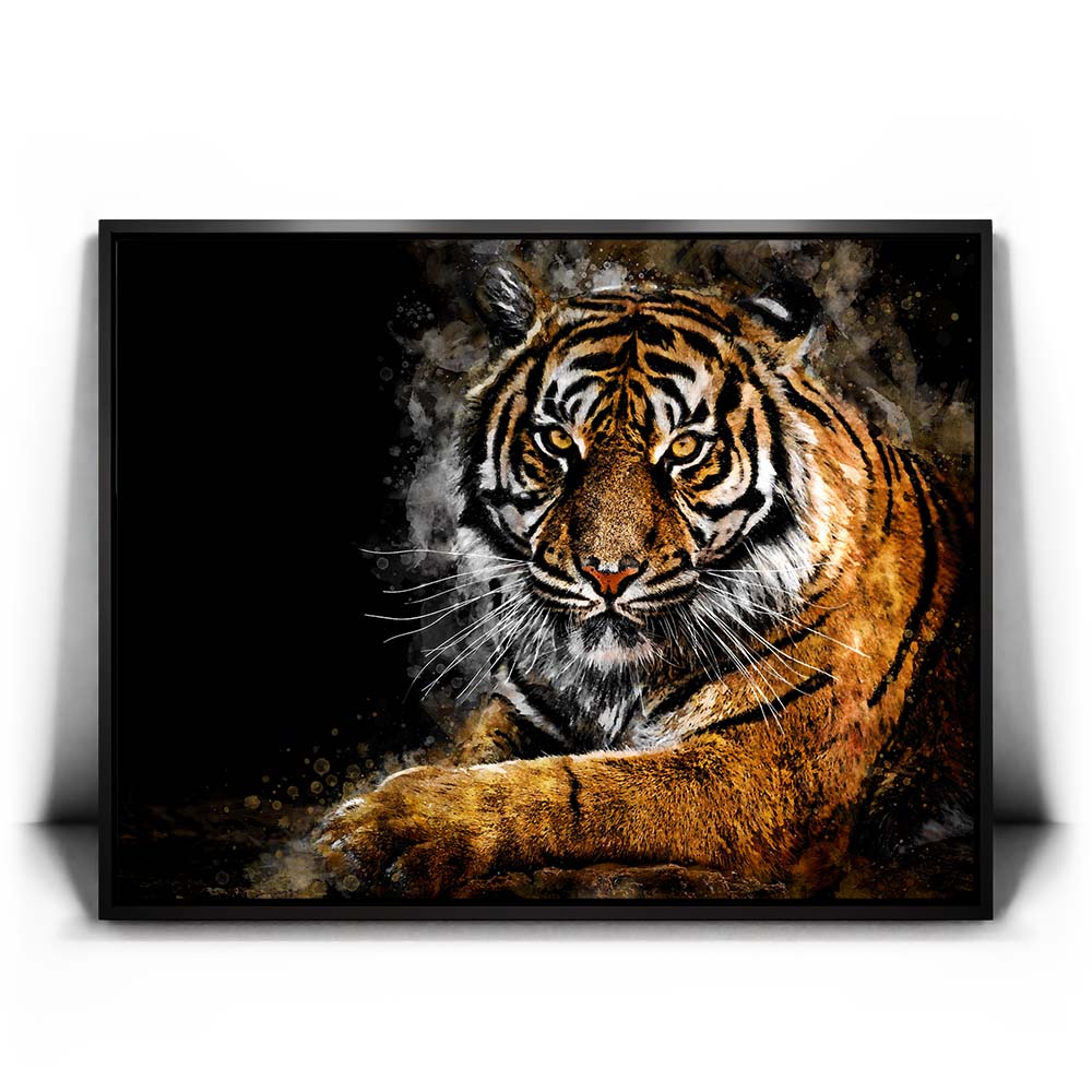 Tiger - Watercolor – TheGOATWallArt