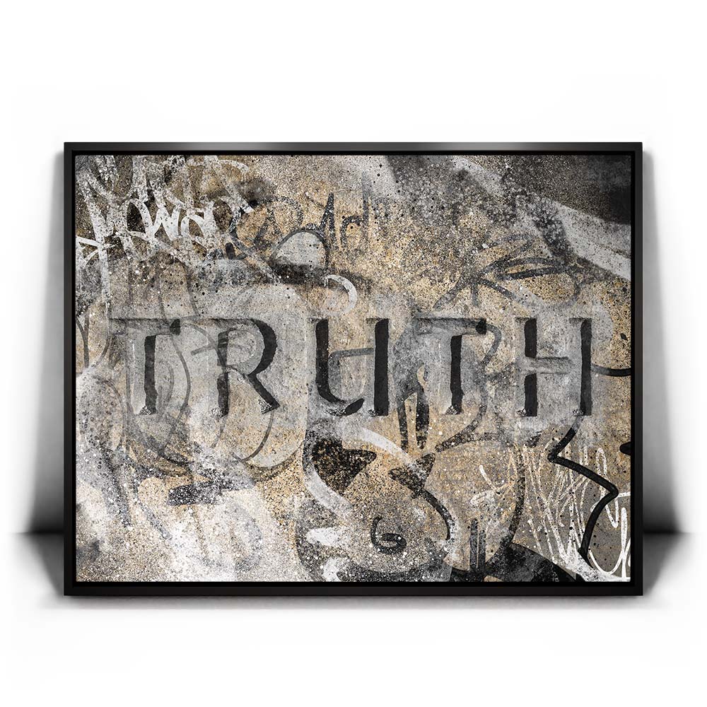 Truth Stone - Graffiti - Sepia – TheGOATWallArt