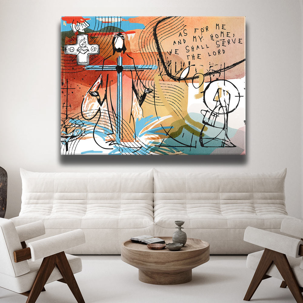 We Serve The Lord | TheGOATWallArt
