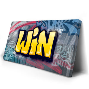Win - Graffiti - TheGOATWallArt