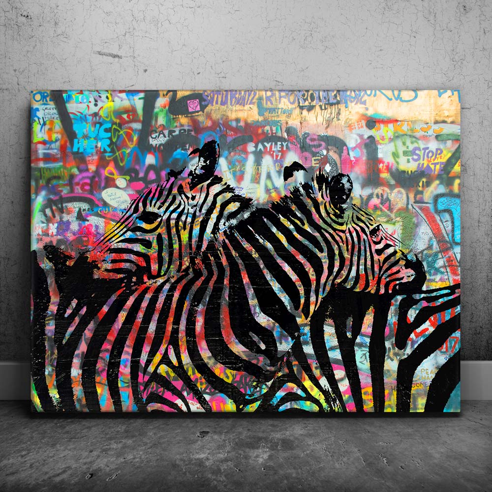 Zebras - Graffiti – TheGOATWallArt