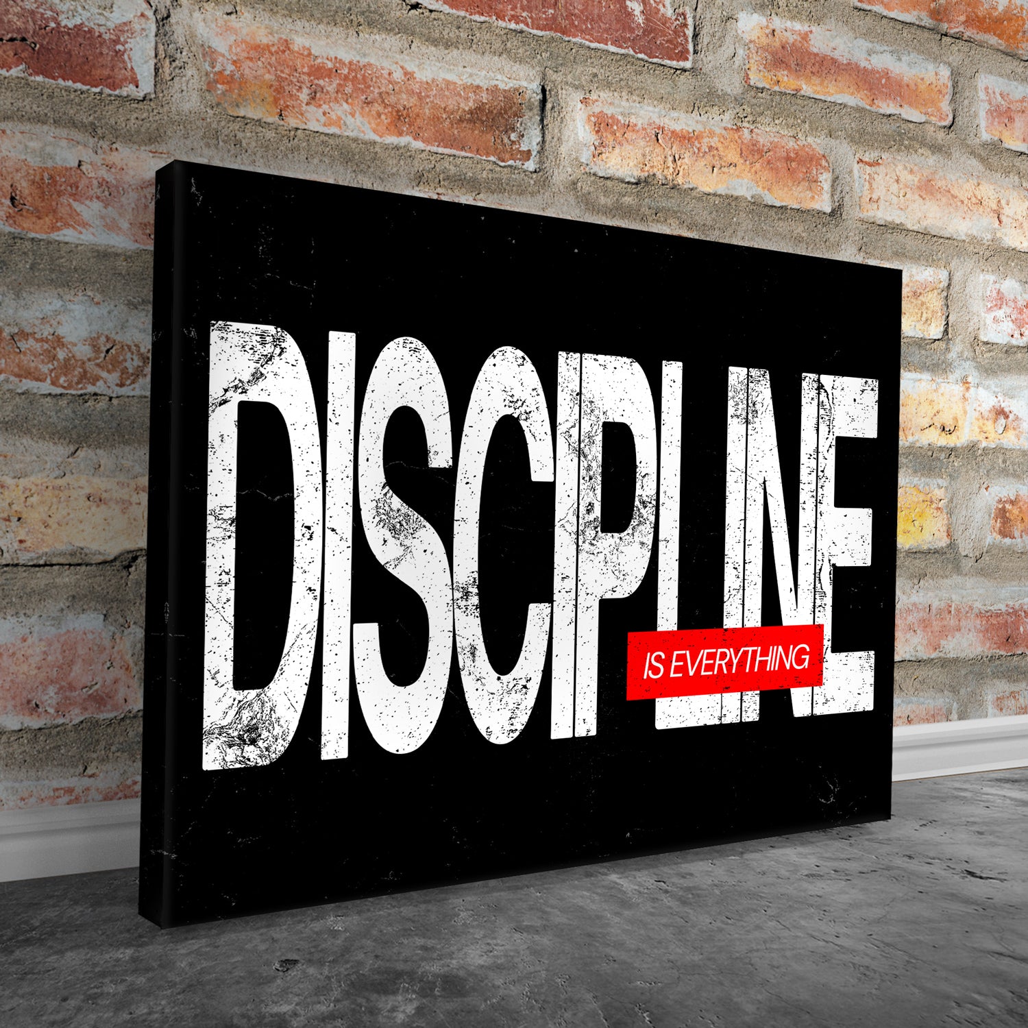 Discipline Is Everything - Red | TheGOATWallArt