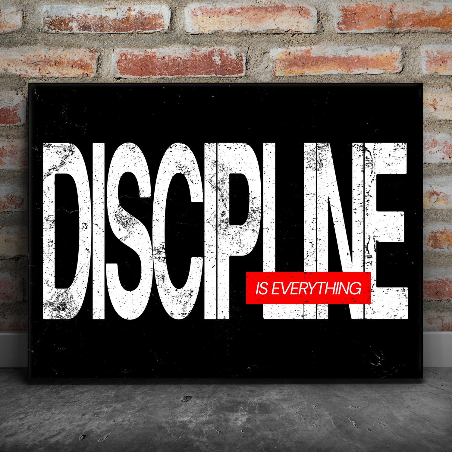 Discipline Is Everything - Red – TheGOATWallArt