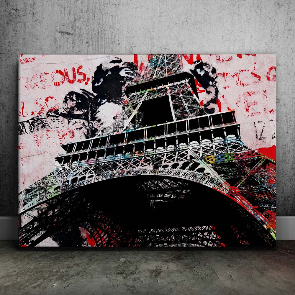 Eiffel Tower Graffiti II – TheGOATWallArt