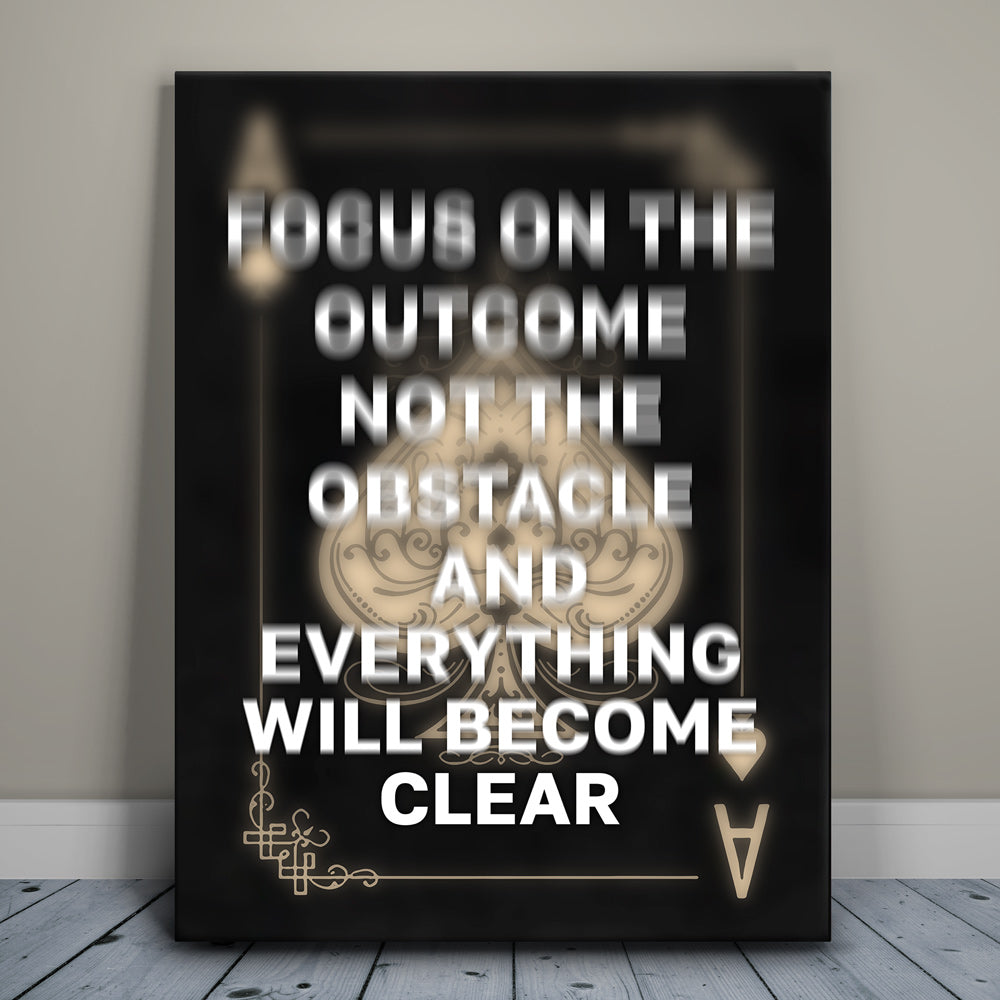 Focus On The Outcome – TheGOATWallArt