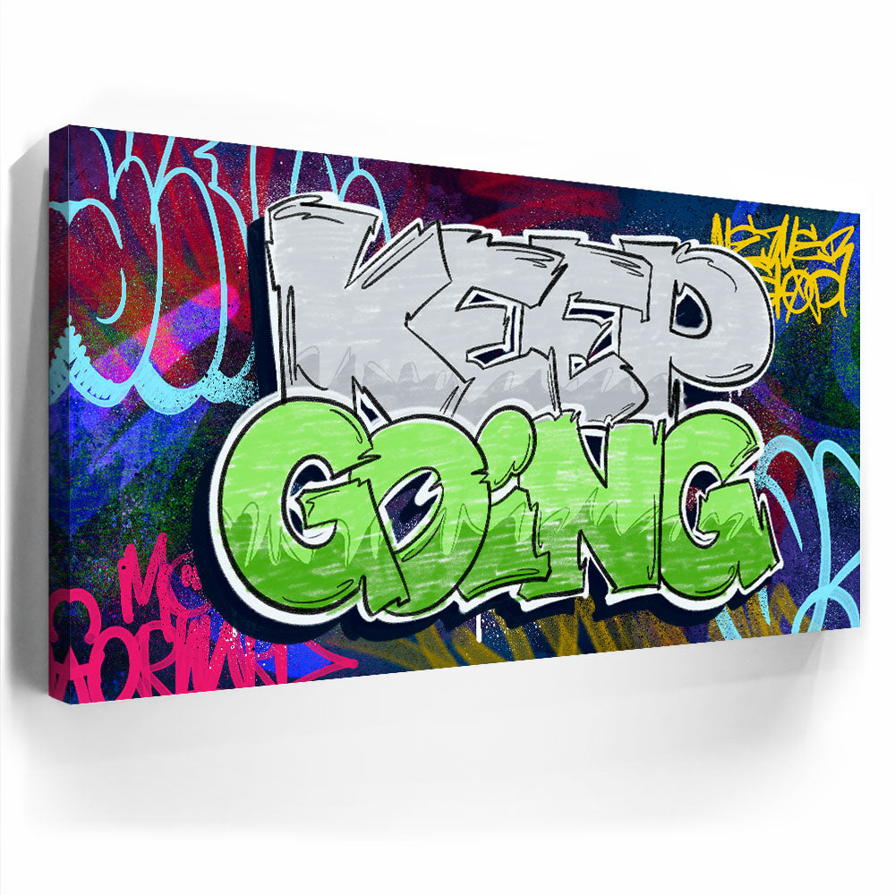 Keep Going - Graffiti | TheGOATWallArt