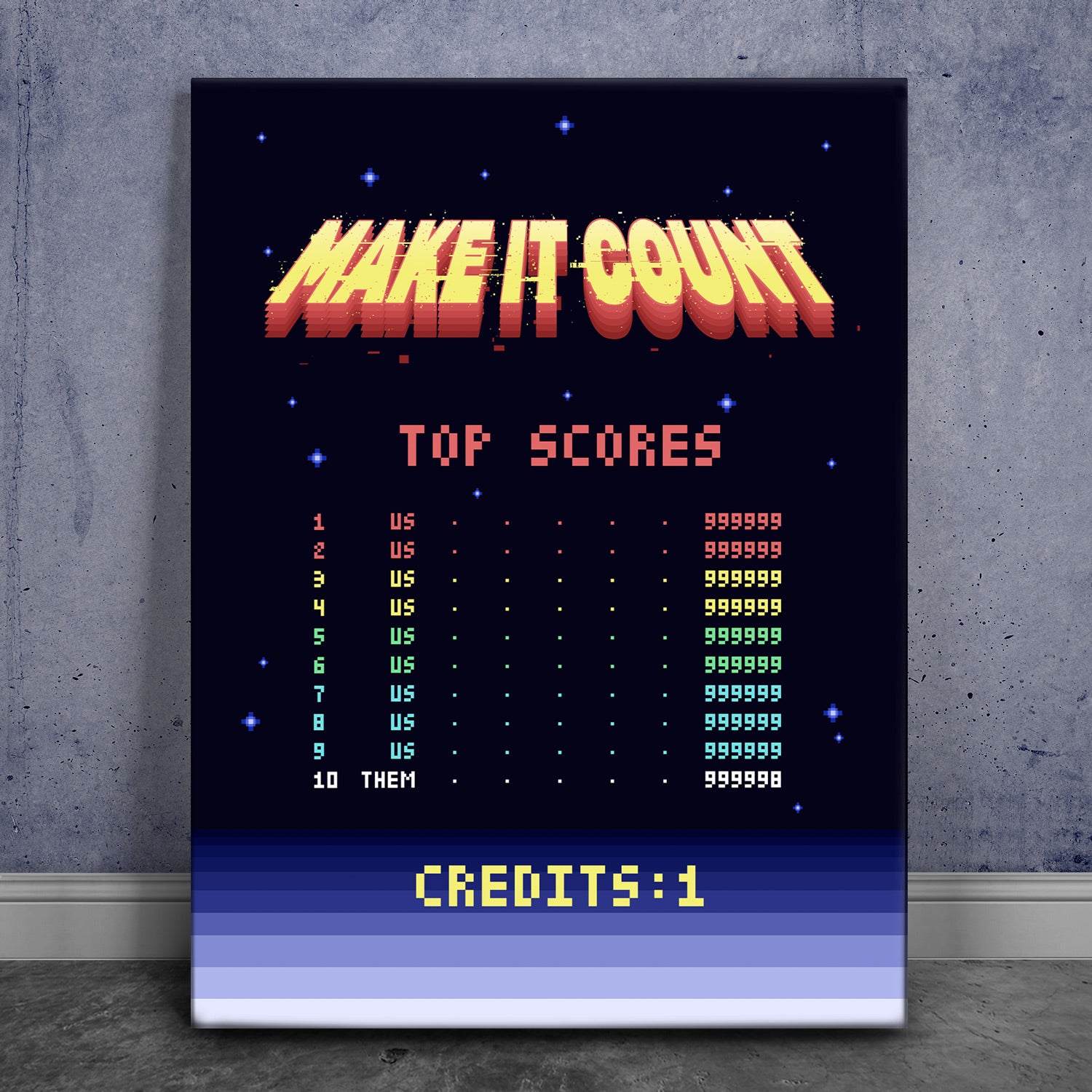 Make It Count - Top Scores – TheGOATWallArt