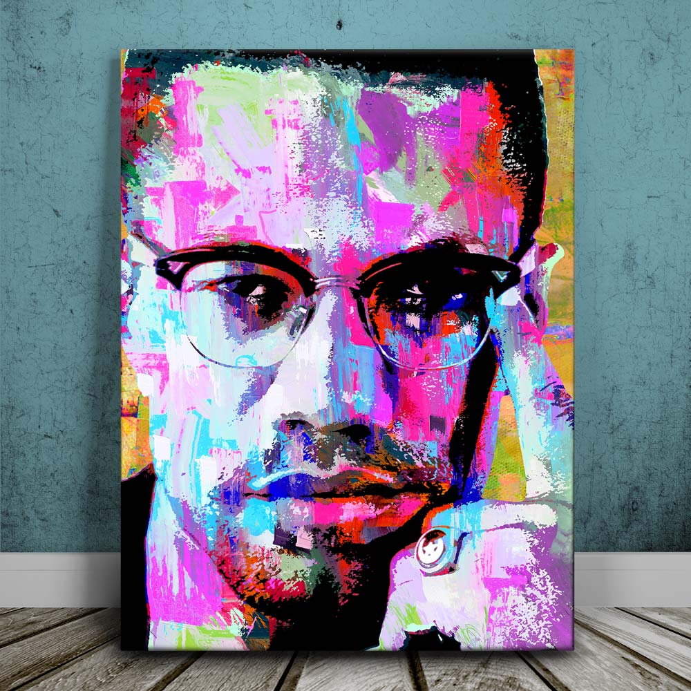 Malcom X Canvas Set – TheGOATWallArt