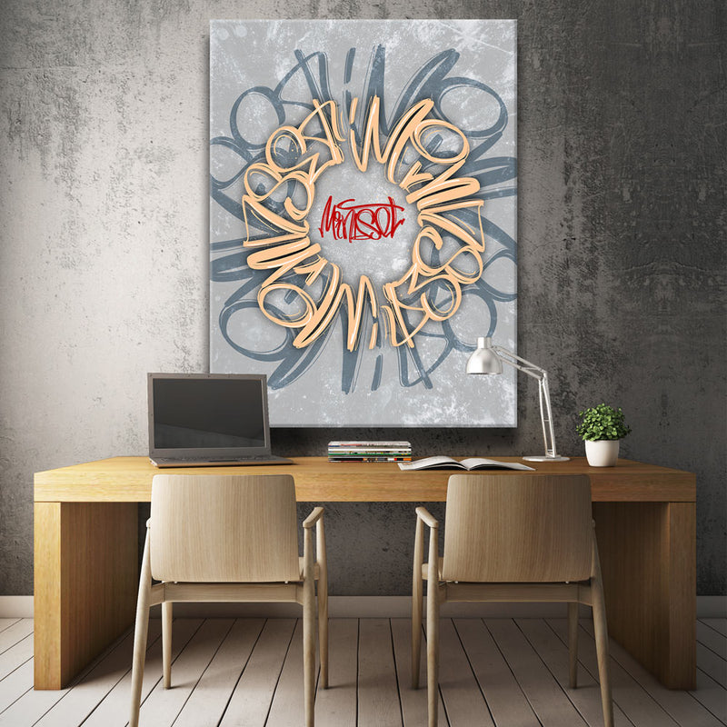 Mindset - Calligraphy II | TheGOATWallArt