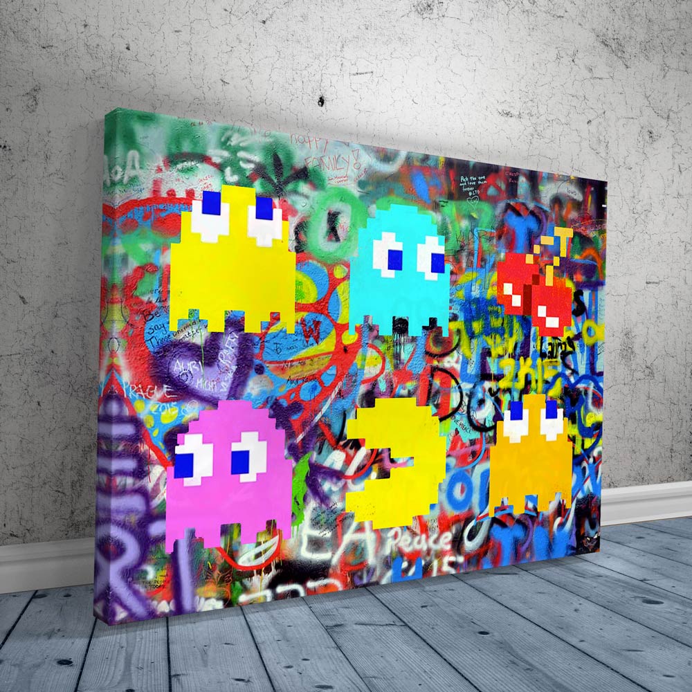 Pacman Graffiti | TheGOATWallArt