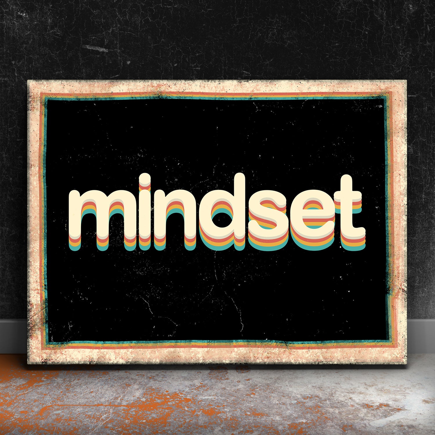 Retro Mindset I – TheGOATWallArt