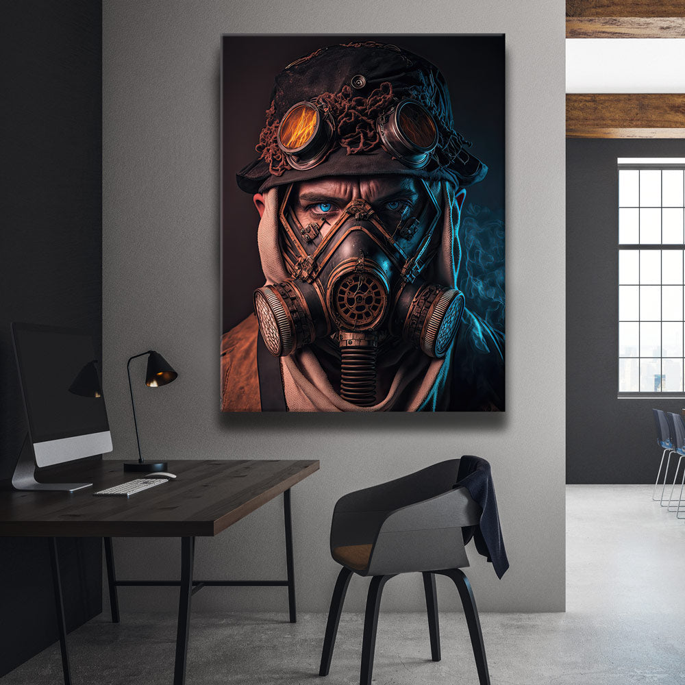 Steampunk Firefighter | TheGOATWallArt